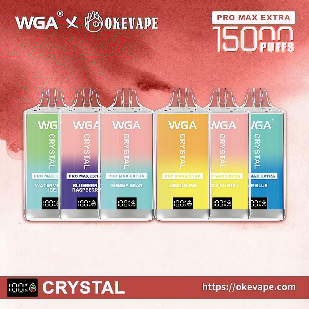 WGA Crystal Pro Max Extra 15000 zaciągnięć hurtowo jednorazowe waporyzatory