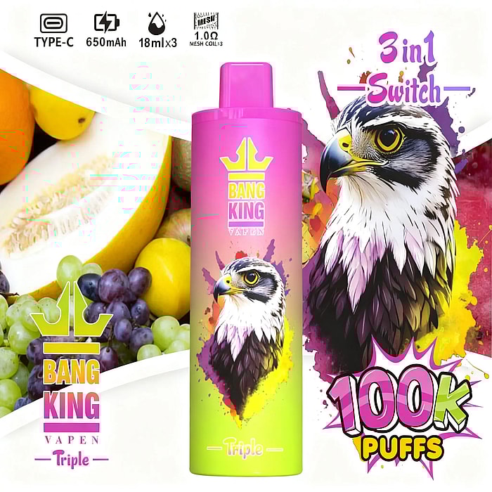 Bang King Triple 100000 100K Puffs Wholesale Disposable Vape
