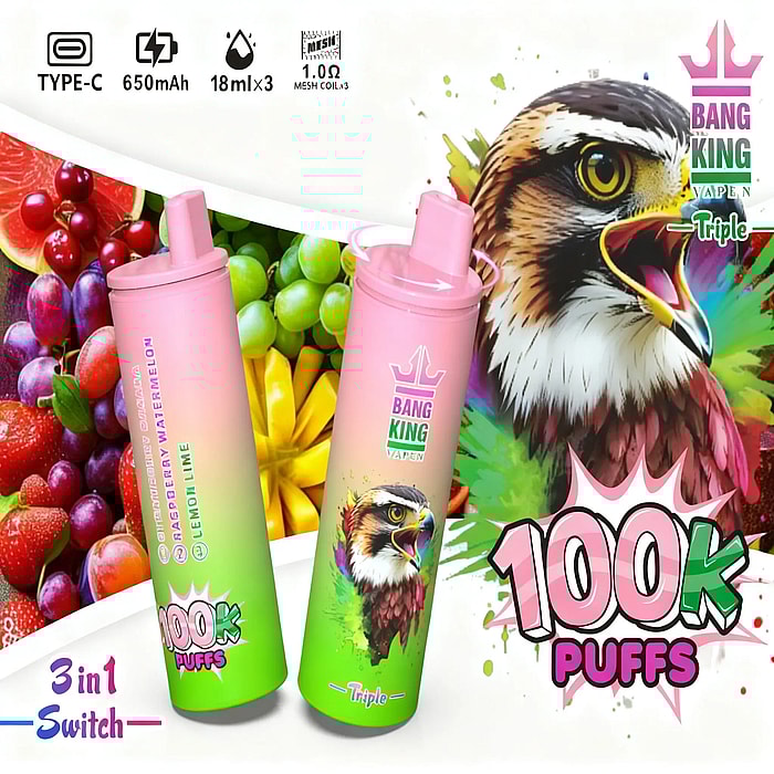 Bang King Triple 100000 100K Puffs Wholesale Disposable Vape